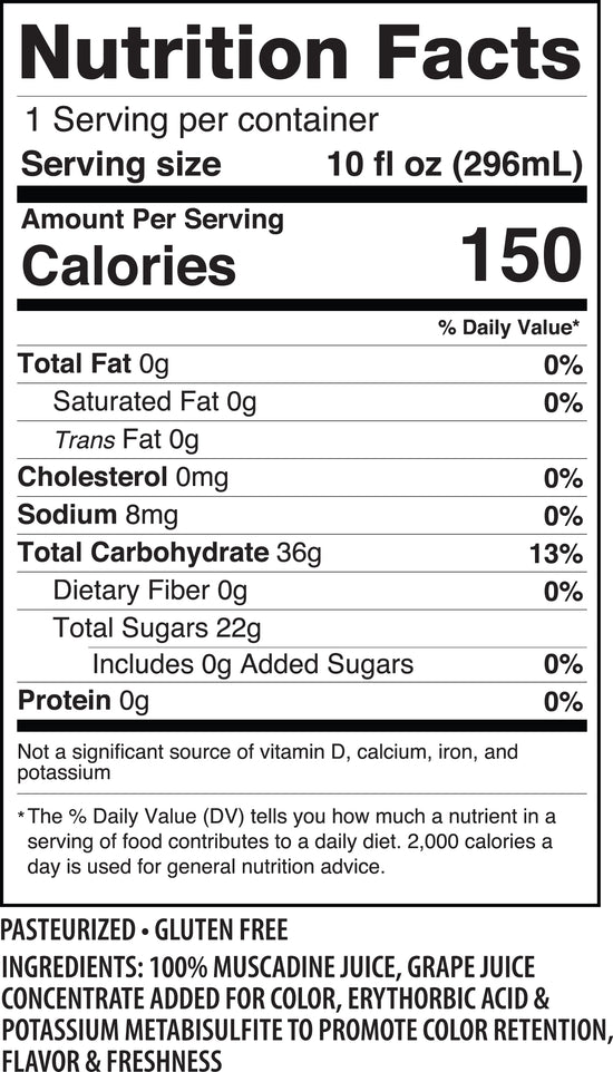 Mighty Muscadine® 100% Muscadine Grape Juice (By The Case)